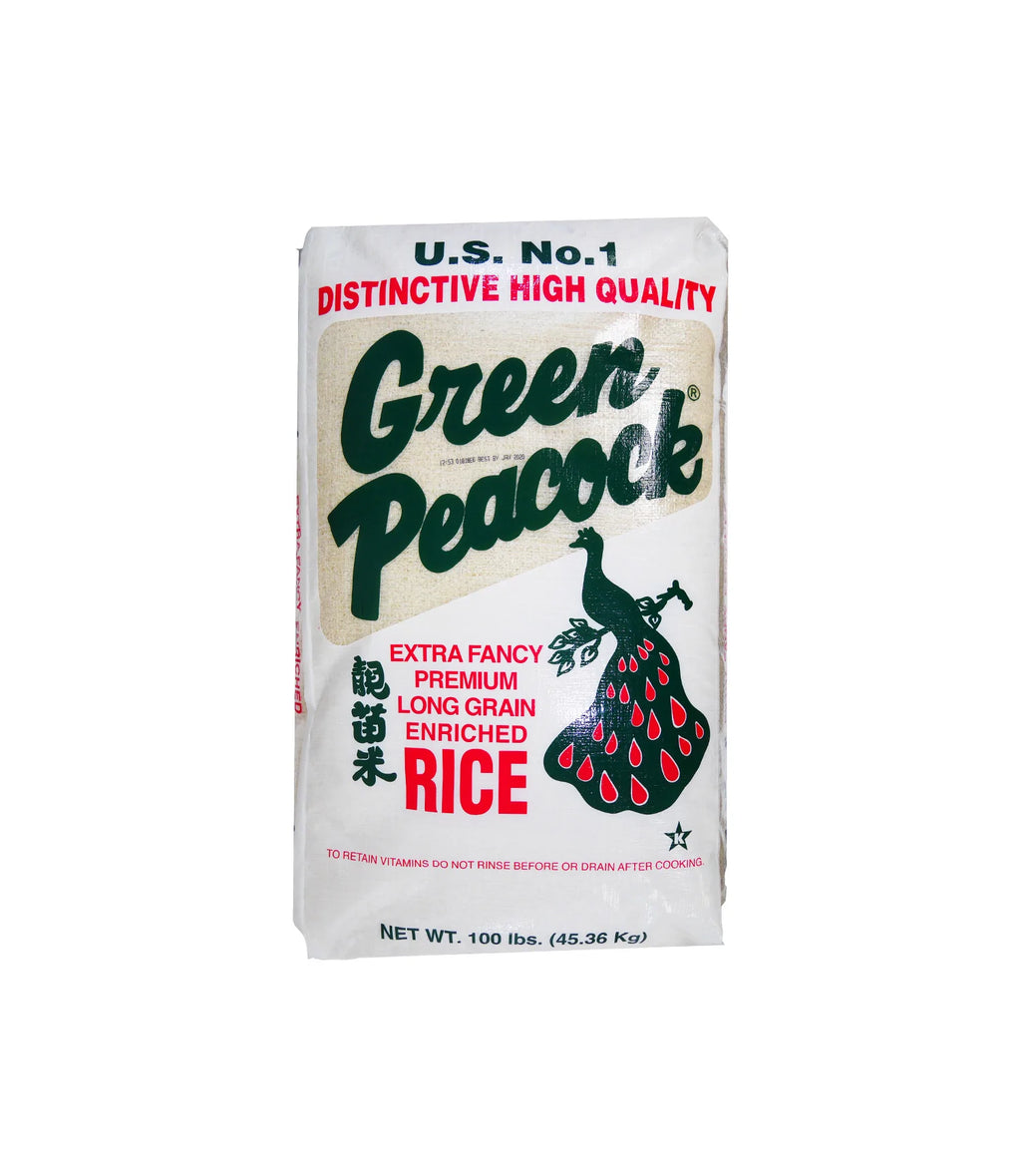 PEACOCK LONG GRAIN RICE - 100# – M&L FOOD CO